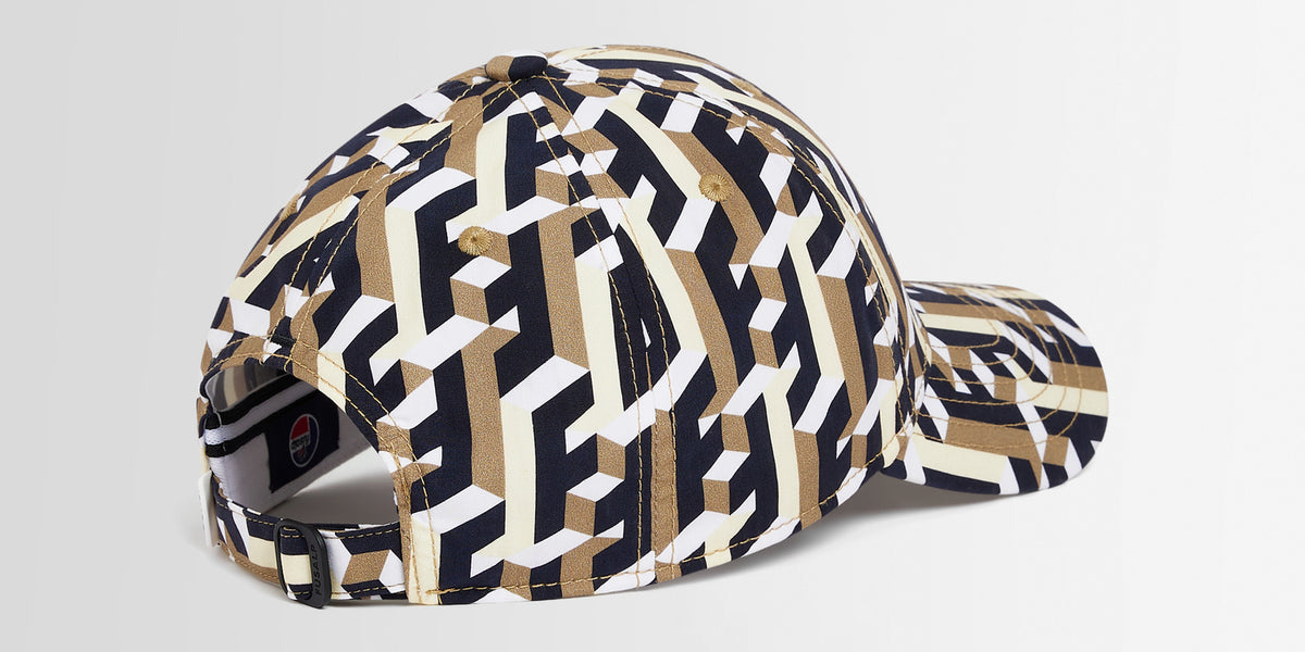 3D Monogram black and yellow cap | Fusalp