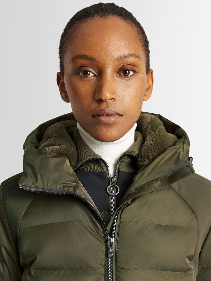 Maela dark green jacket | Fusalp