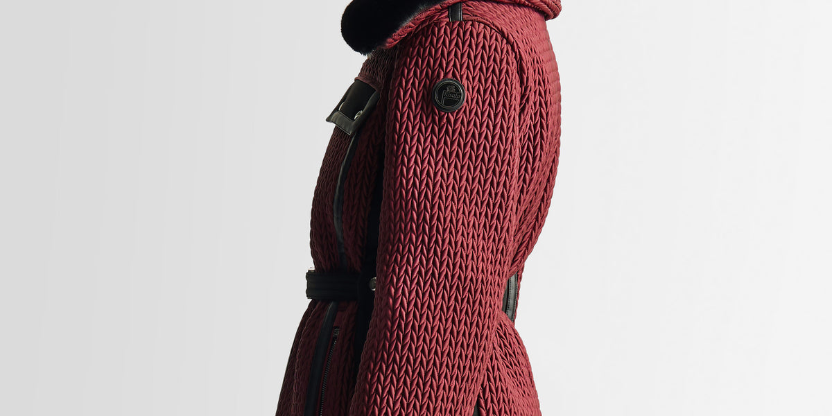 Dark red Alixa ski jacket | Fusalp