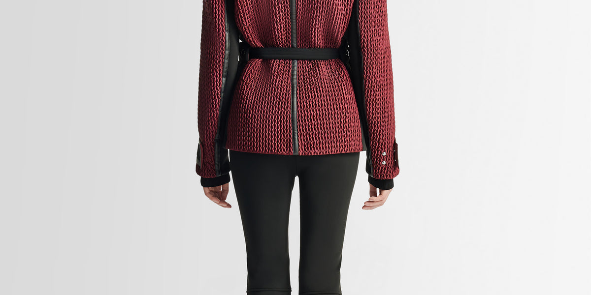 Dark red Alixa ski jacket | Fusalp