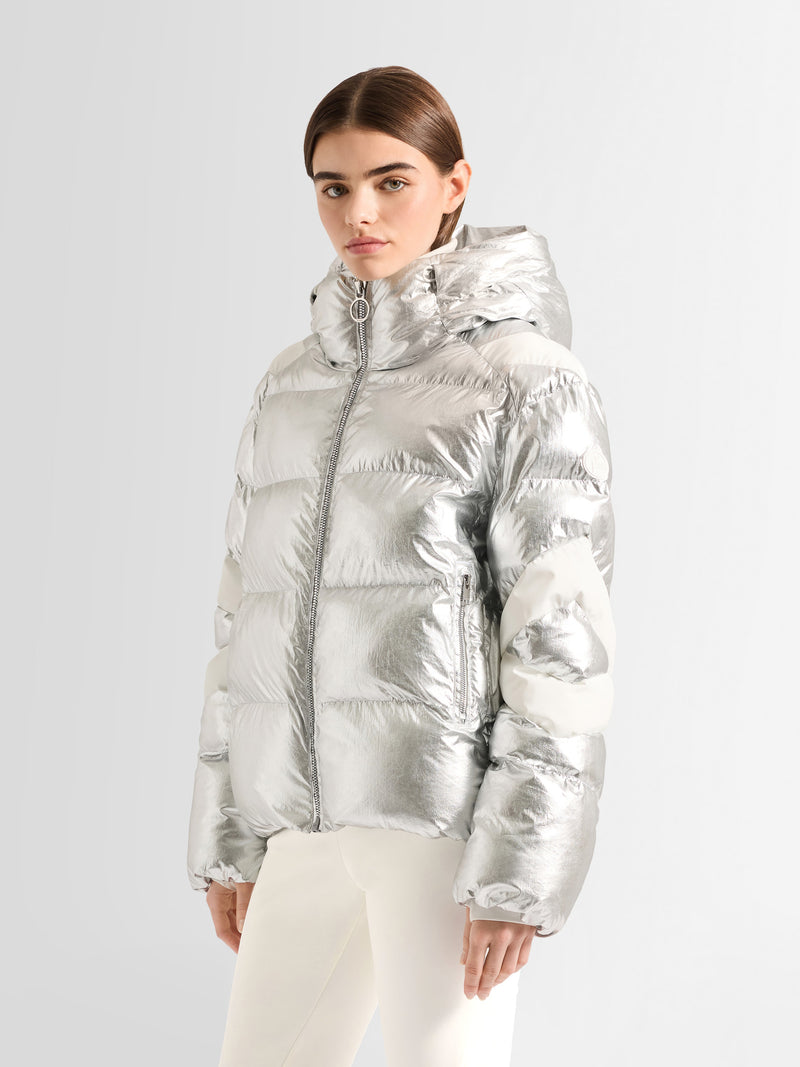 Silver Charloy Metal down jacket | Fusalp