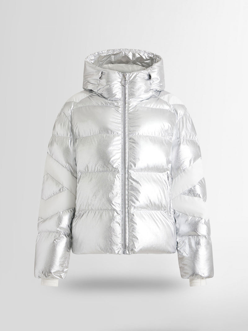 Silver Charloy Metal down jacket | Fusalp