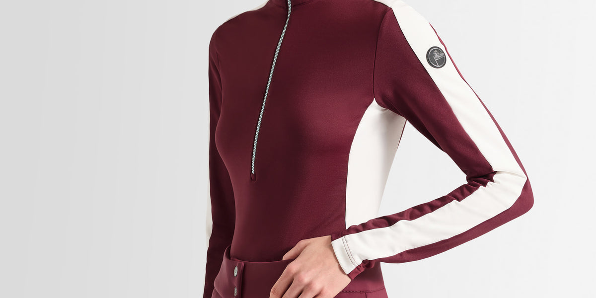 Dark red Negam ski base layer | Fusalp