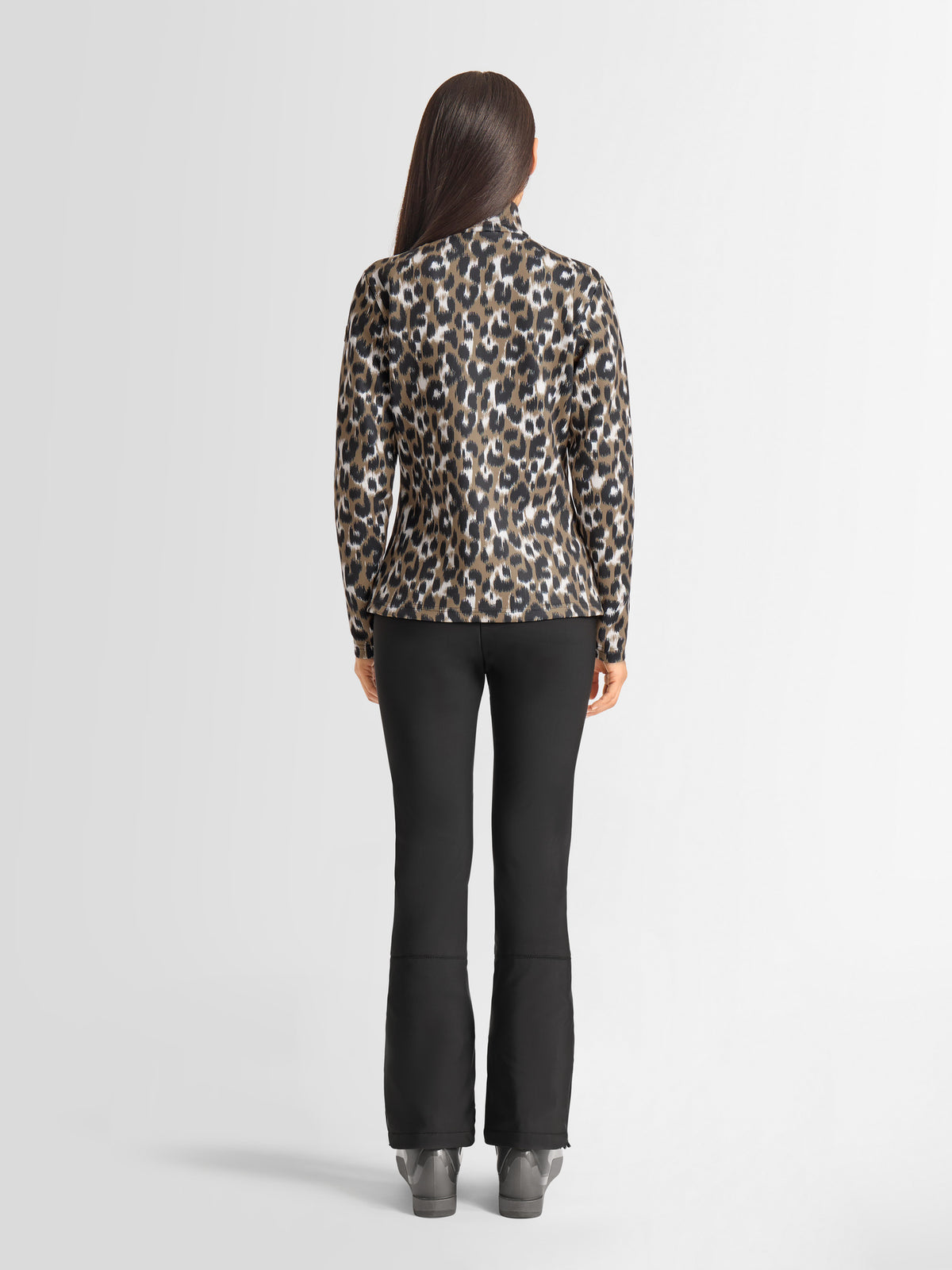 Yellow Orion Leopard ski base layer | Fusalp